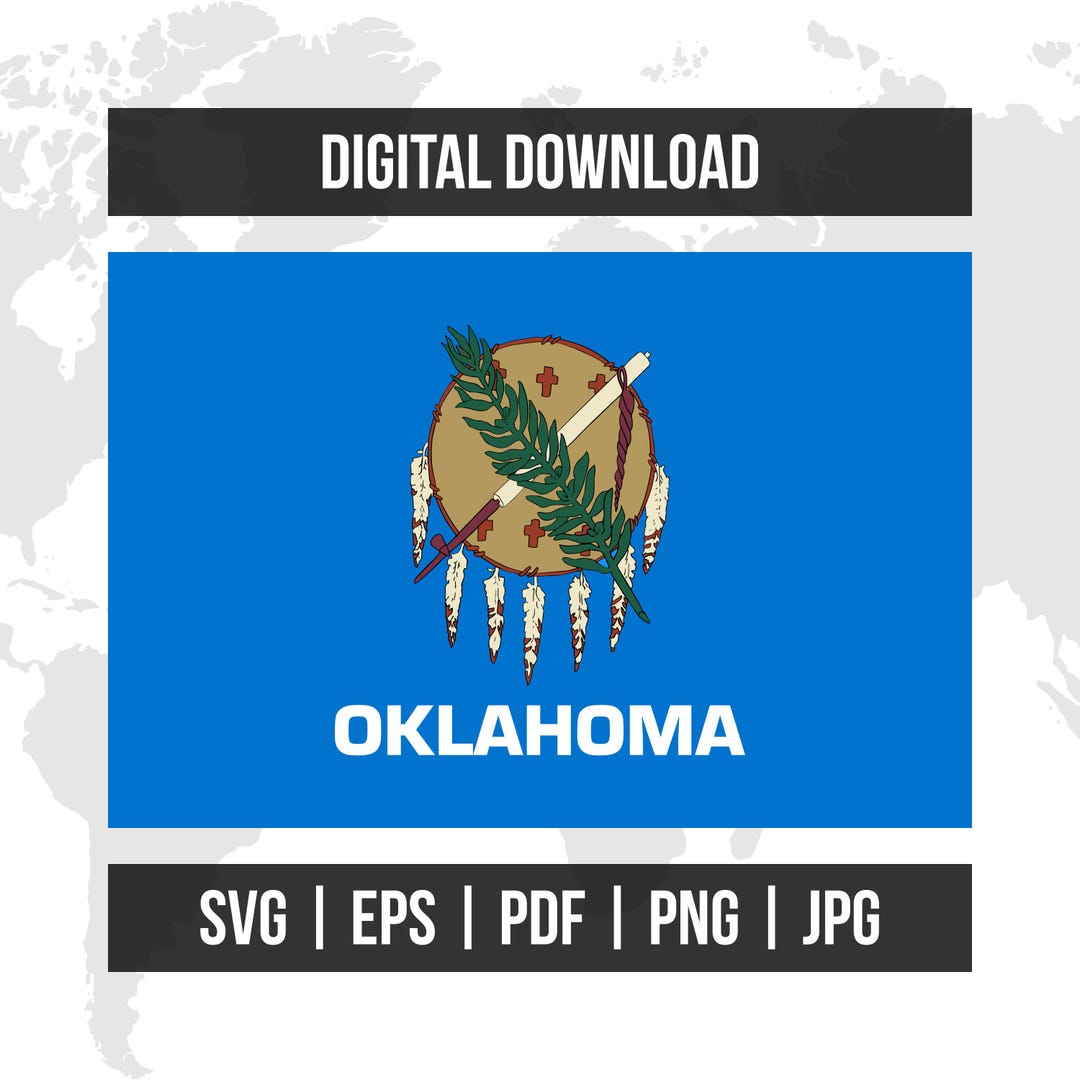 Oklahoma Flag | State Flag | Printable Vector Files | Digital Download ...