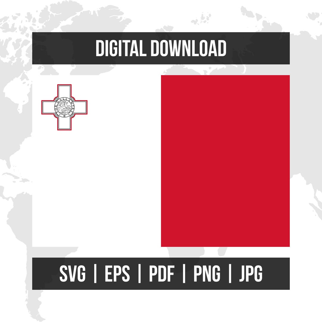 Malta Flag | National Flag | Svg Eps Pdf Png Jpg | High-quality Vector ...