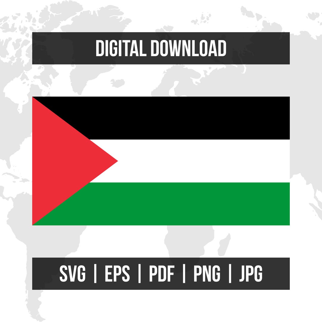 Palestine Flag | National Flag | Svg Eps Pdf Png Jpg | High-quality ...