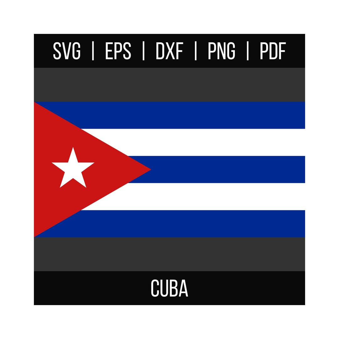 Kuba Flagge | Nationalflagge | svg eps dxf png pdf | hochauflösende ...
