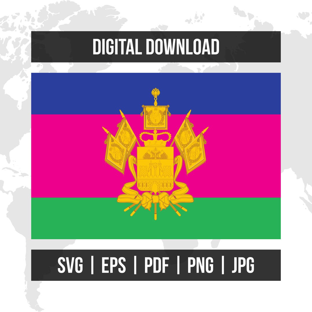 Krasnodar Krai Flag | Krai Flag | Printable Vector Files | Digital ...