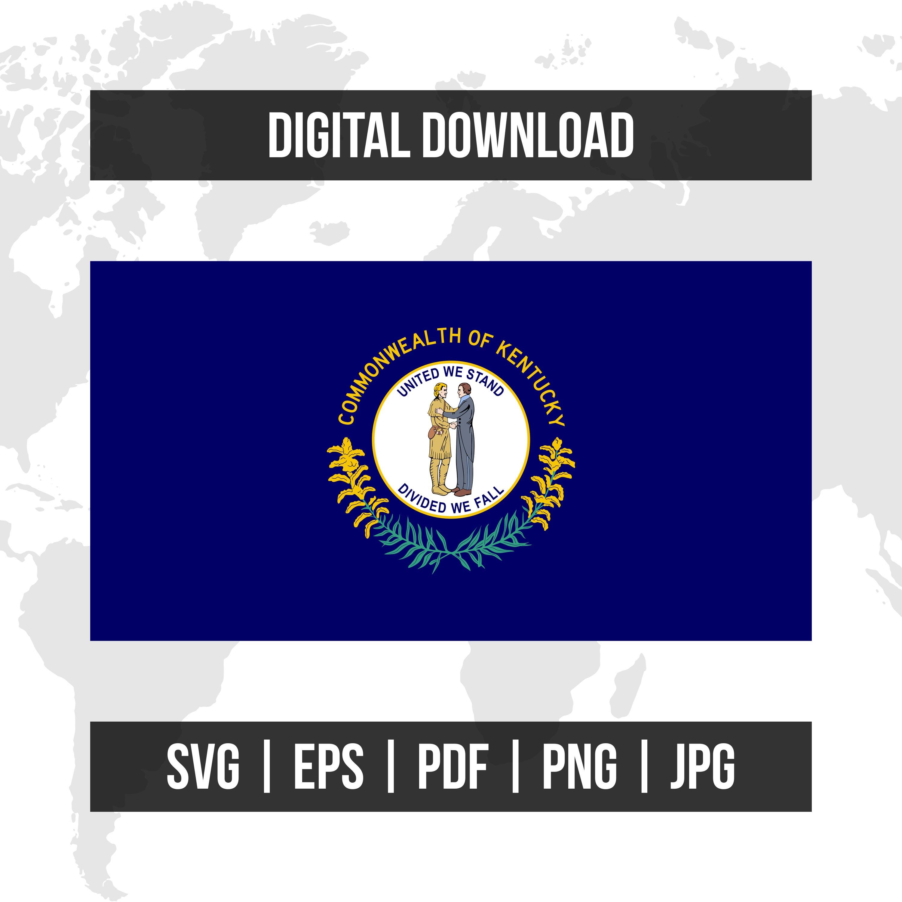 Kentucky Flag | State Flag | Printable Vector Files | Digital Download ...
