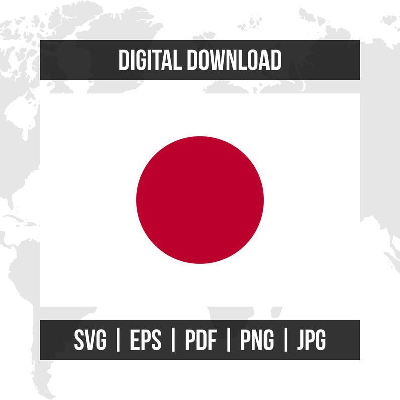 Japan Flag | National Flag | Svg Eps Pdf Png Jpg | High-quality Vector ...