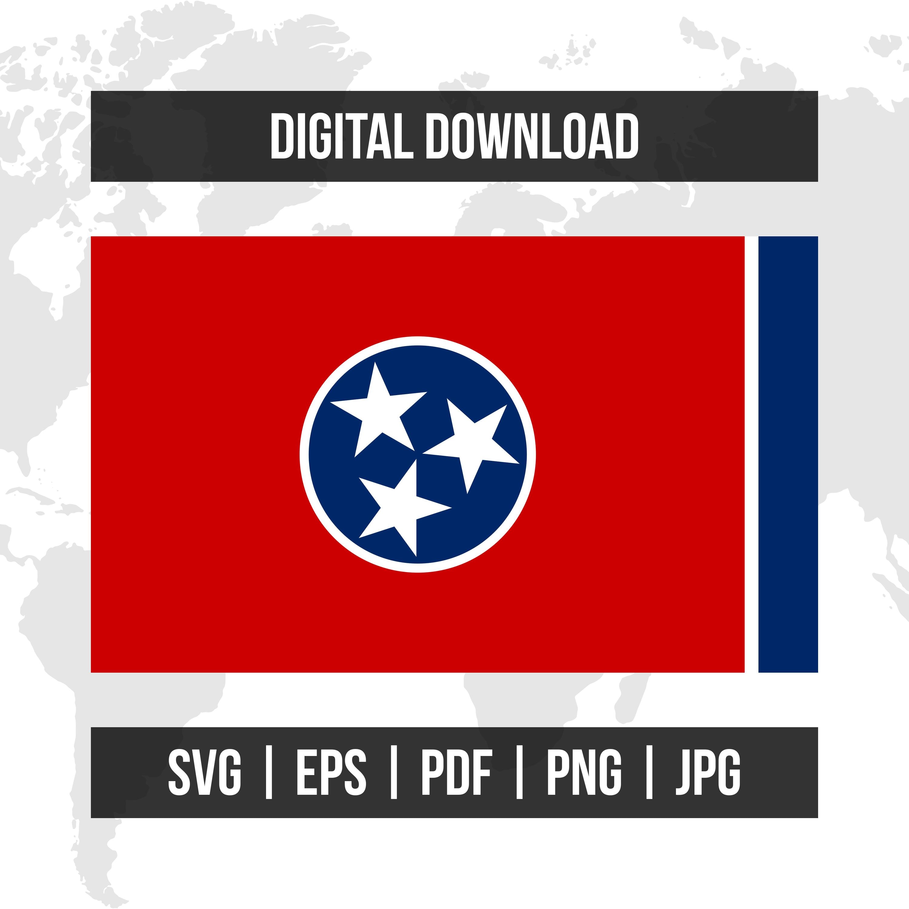 Tennessee Flag | State Flag | Printable Vector Files | Digital Download ...