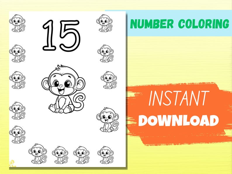 Number Coloring Pages (11-20) Printable Preschool, Coloring Page,10 ...