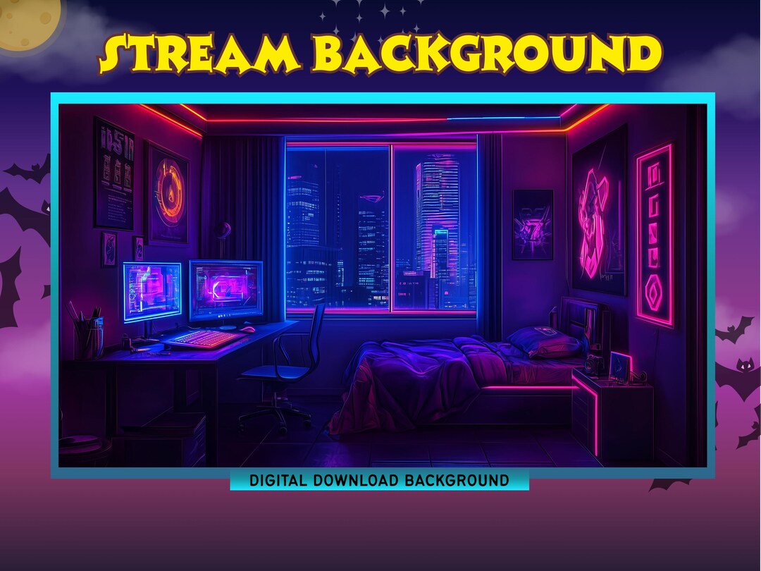 Gothic Vtuber Background | Dark Stream Background | Vtube Room Backdrop ...