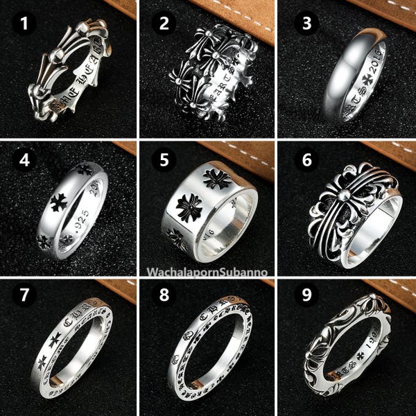 925 Gothic Wedding Ring - Etsy