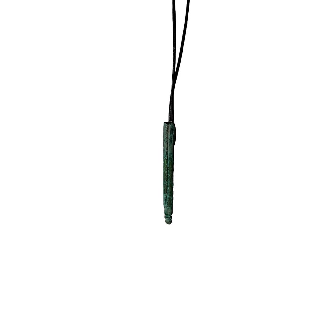 Bronze Ritual Column – Medieval Cylindrical Pendant With Tapered Tip ...