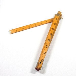 Vintage Wood Folding Ruler, 60 Inch - 150 Mm Wooden Ruler - Etsy
