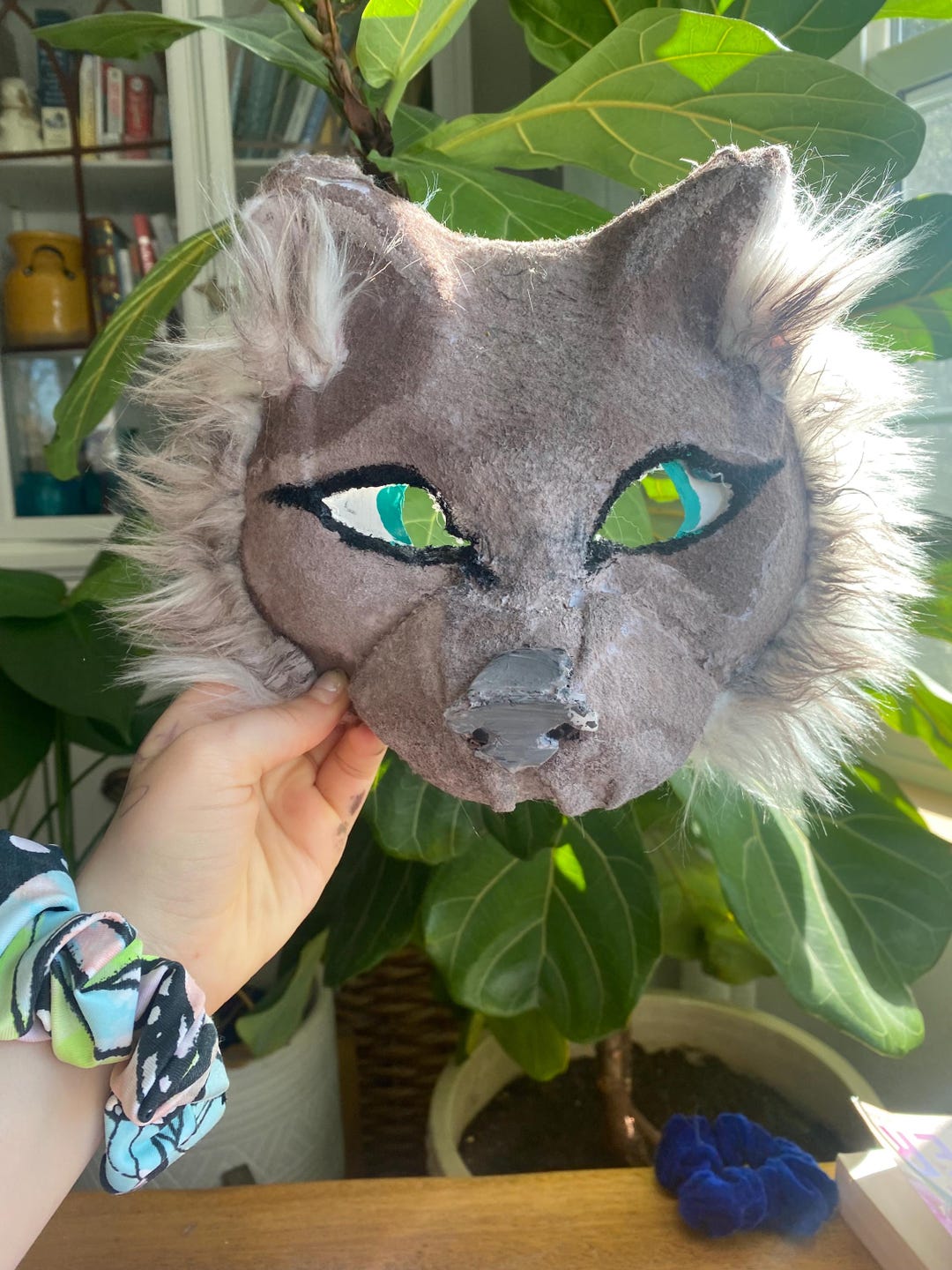 Cat Mask for One Good Mask and Cool Soft Fur Mask Hot Glue for a Nose