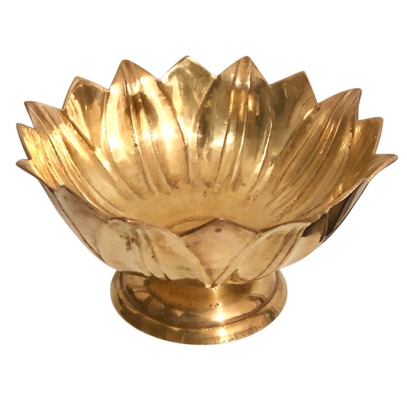 Brass Lotus Bowl - Etsy
