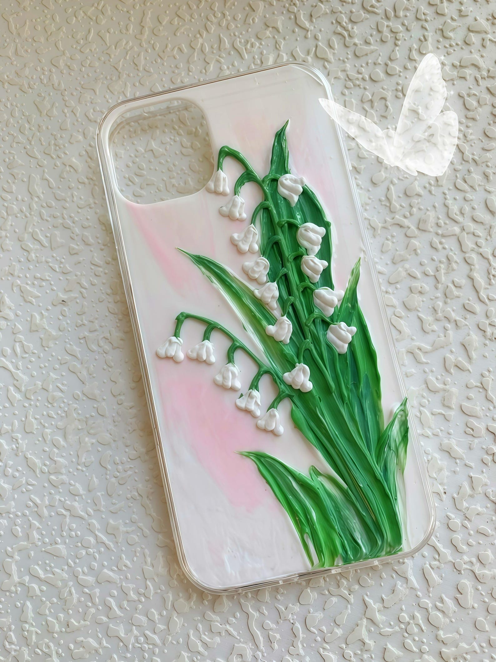 Ocean Wave Phone Case, 3D Blue Sky Sea Art Case, Hand Painted Texture ...