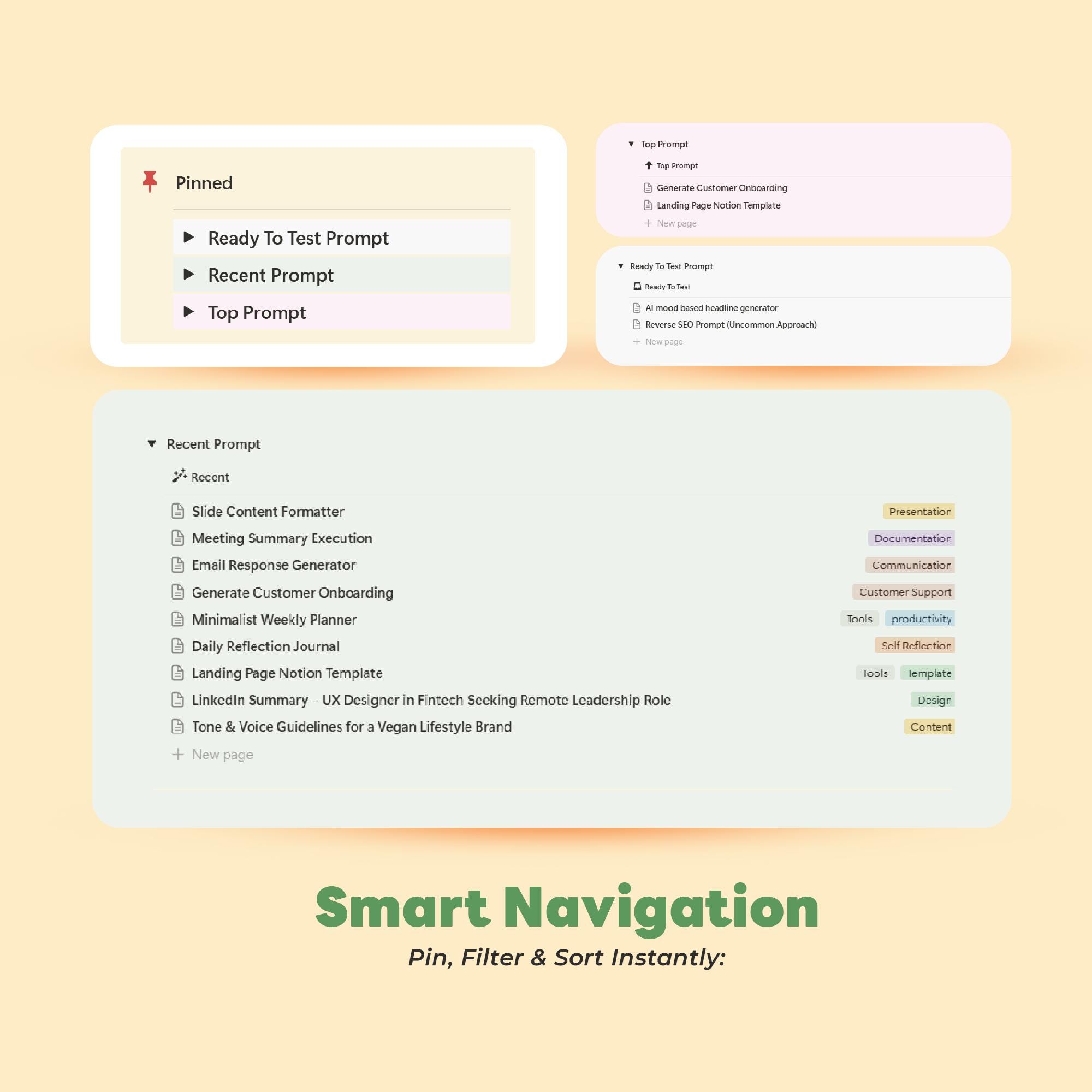 Notion AI Template | Prompt Management System, Effortless Tracker and ...