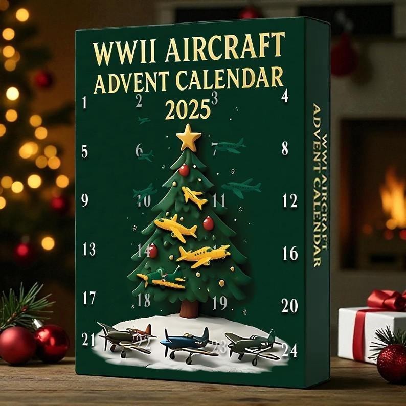 WW2 Aircraft Advent Calendar 2025, Aviation Christmas Gift - Etsy