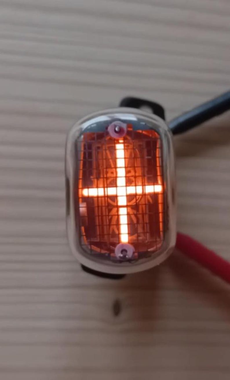 1 X IN-15A ( ИН-15A ) Nixie Tube. Symbols +, –, %, M, K, M, µ, N, P, П ...