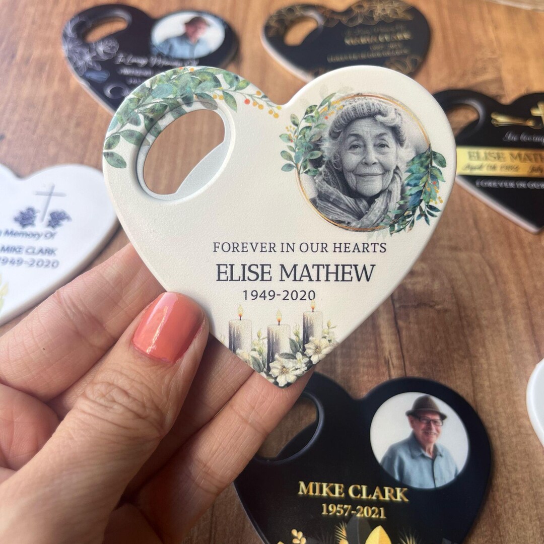 Celebration of Life Favors, Bottle Opener Fridge Magnet Mementos for ...