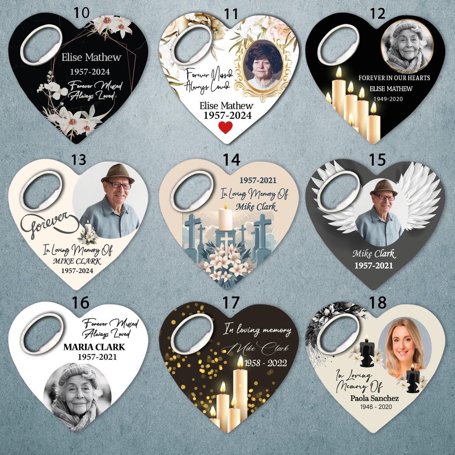 Celebration of Life Favors, Bottle Opener Fridge Magnet Mementos for ...