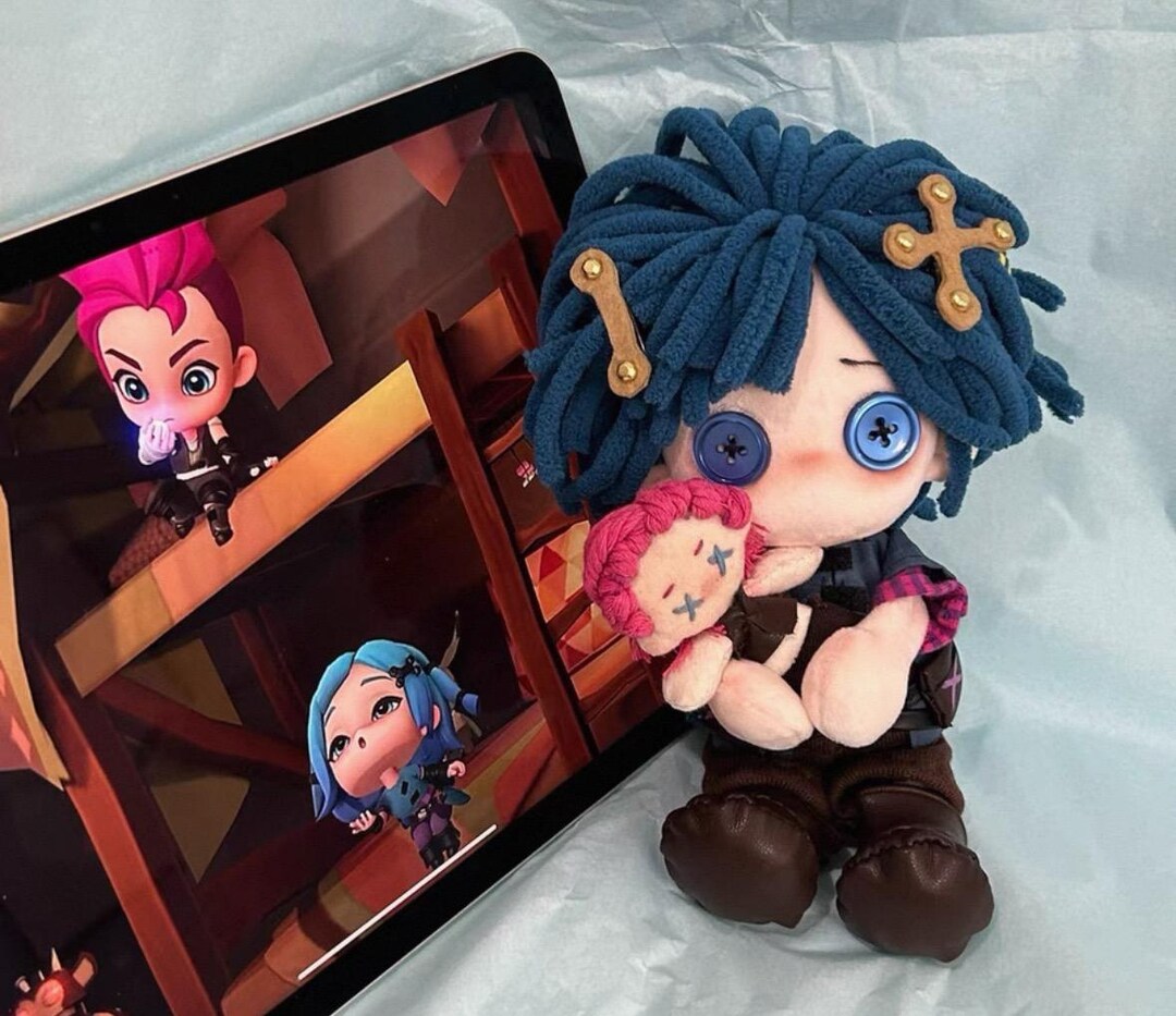 Arcane Jinx Doll,league of Legend Jinx Doll, Young Jinx and Vi Plush ...