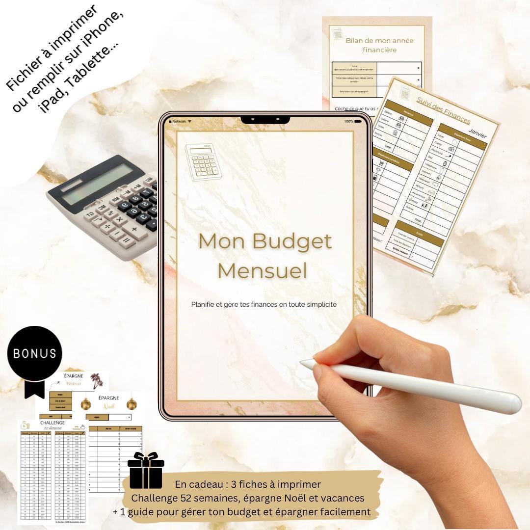 My Monthly Budget – Interactive Planner to Fill Out (ipad/tablet or ...