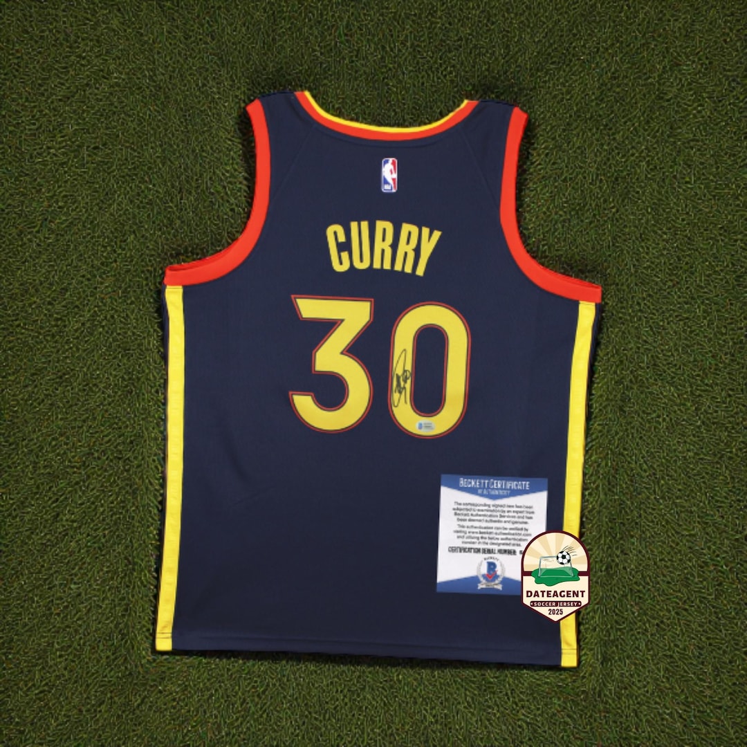 Signed Curry #30 "city Edition" Jersey - Autograph With BAS COA - Etsy