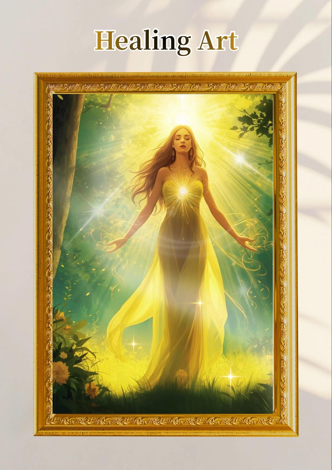 Wall Art – Sacred Sun Goddess | Energy Art of Hope & Vitality - Etsy