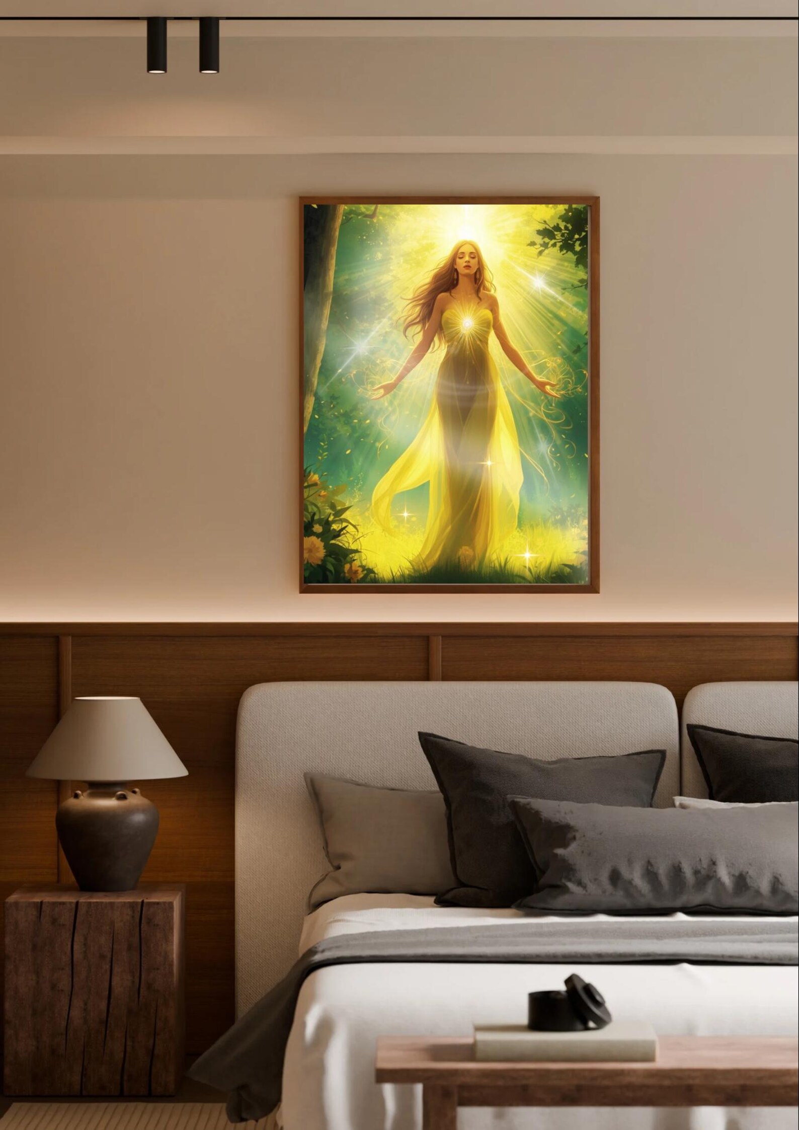 Wall Art – Sacred Sun Goddess | Energy Art of Hope & Vitality - Etsy