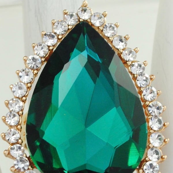 Green Teardrop - Etsy