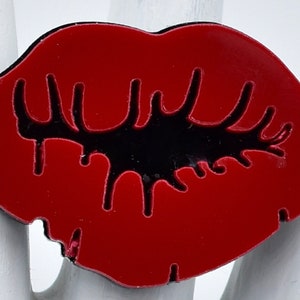 Red Lips Ring Girly Jewelry Adjustable Ring Gift for Her - Etsy