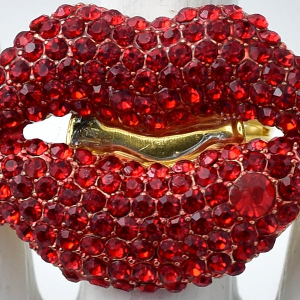 Rhinestone Lips - Etsy