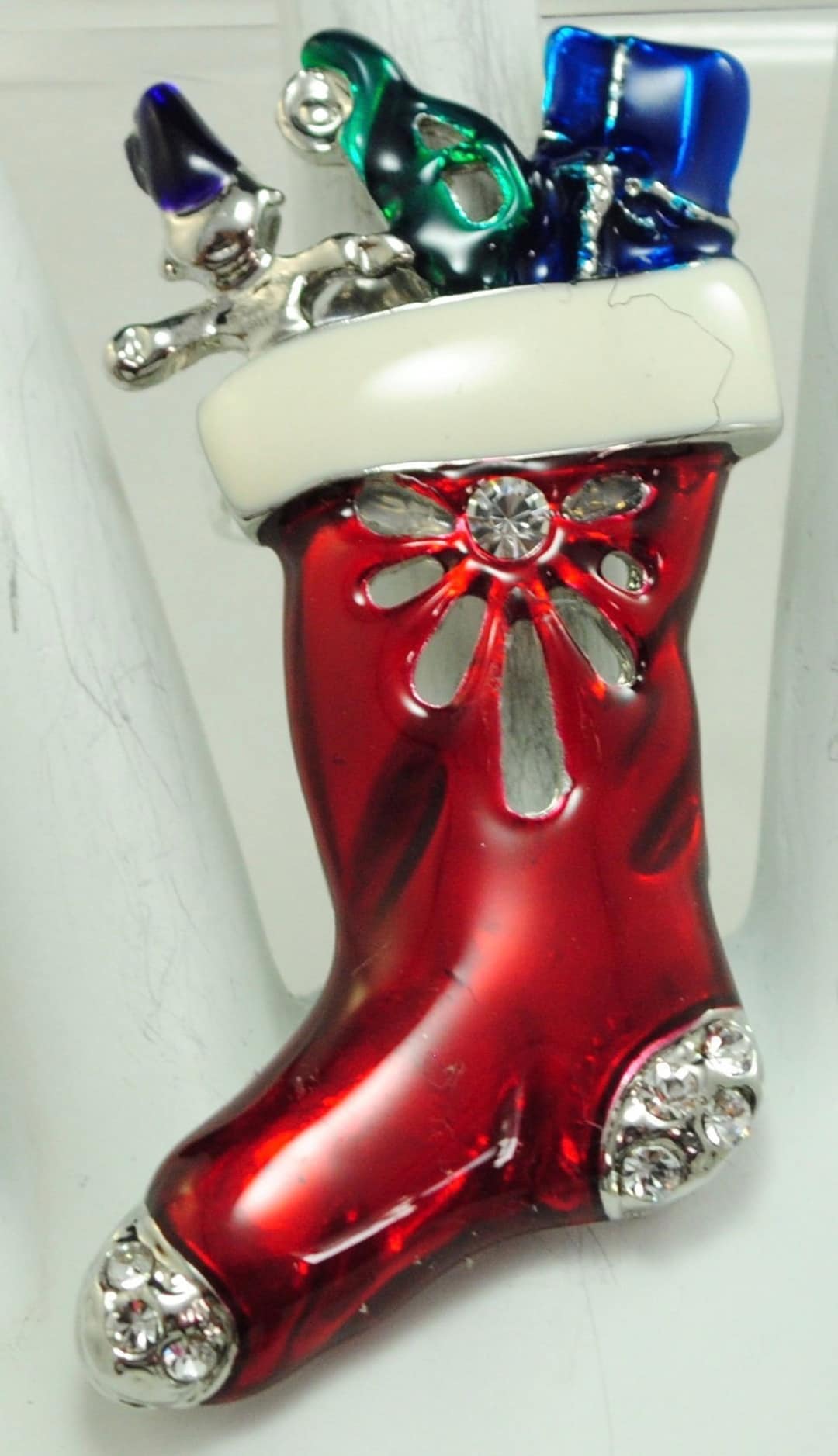 Christmas Stocking Ring Big Red Stocking Christmas Jewelry Gift for ...