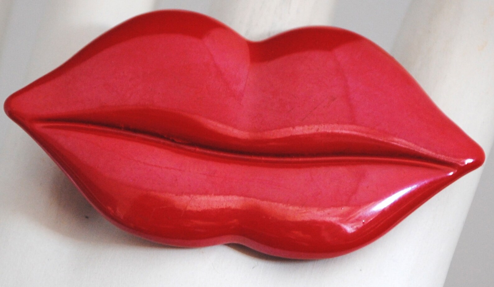 Red Lips Ring Kiss Me Ring Gift for Her Unique Ring Adjustable - Etsy