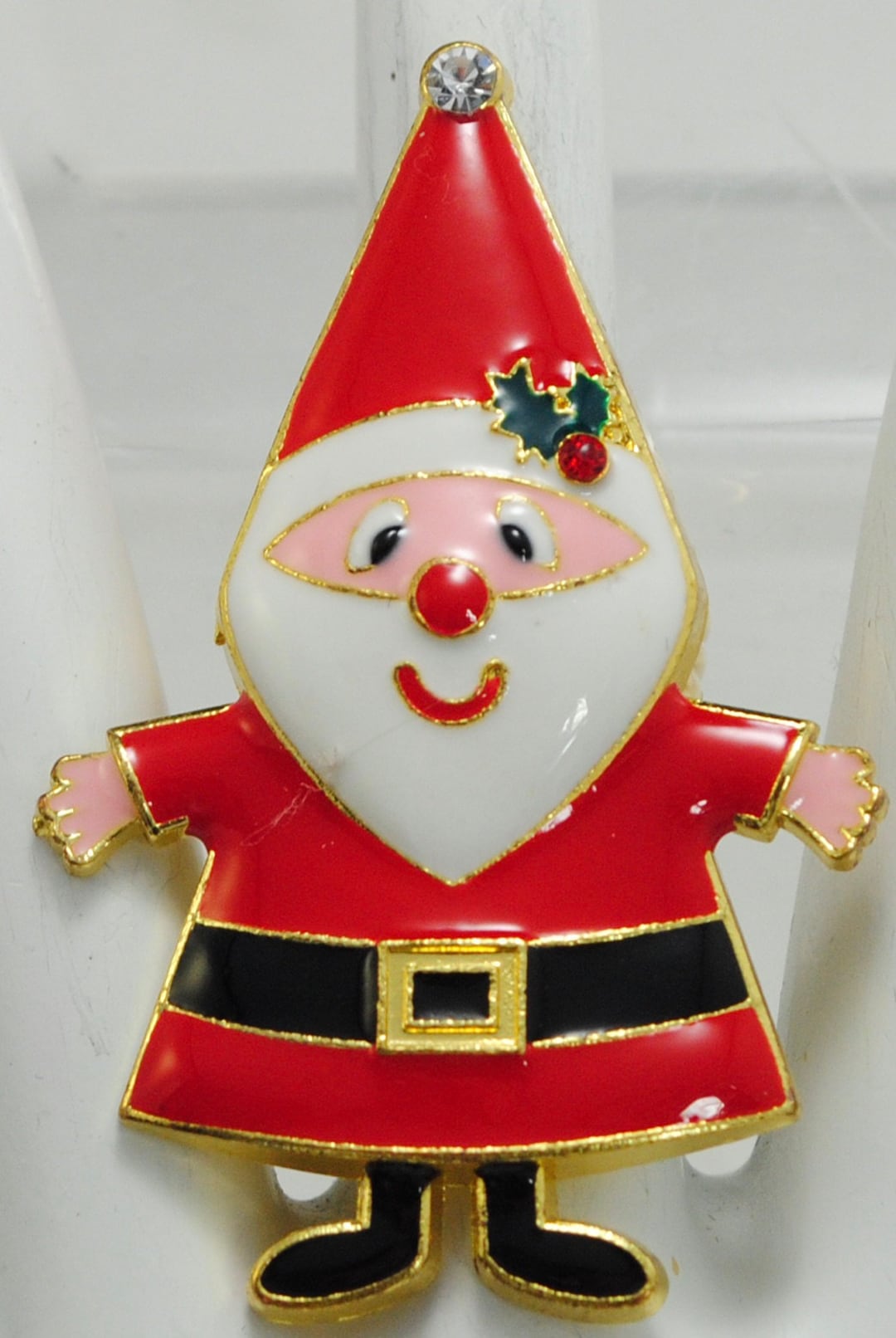 Santa Claus Ring Christmas Jewelry Stocking Stuffer Adjustable Ring - Etsy