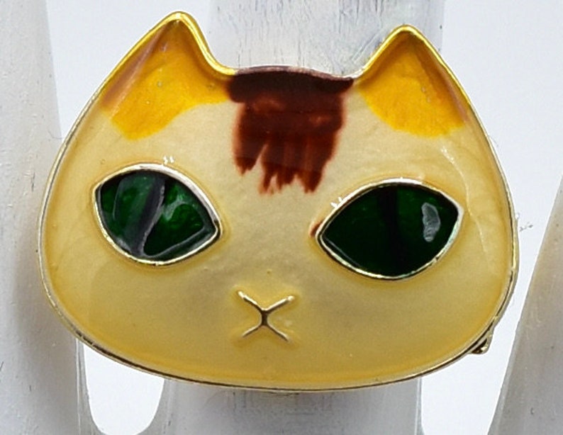 Cute Cat Ring Cat Face Gold Ring Pet Jewelryadjustable - Etsy