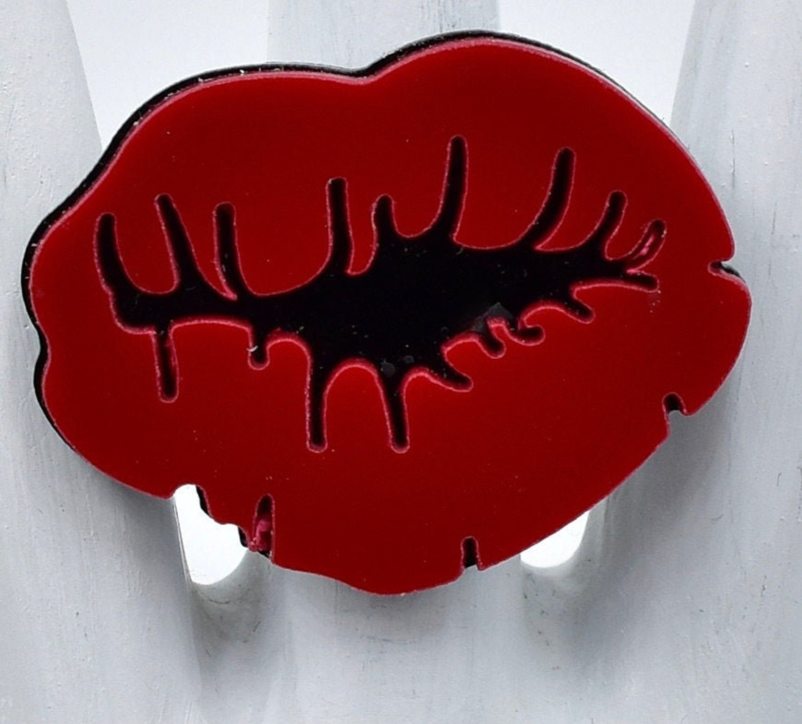 Red Lips Ring Girly Jewelry Adjustable Ring Gift for Her - Etsy