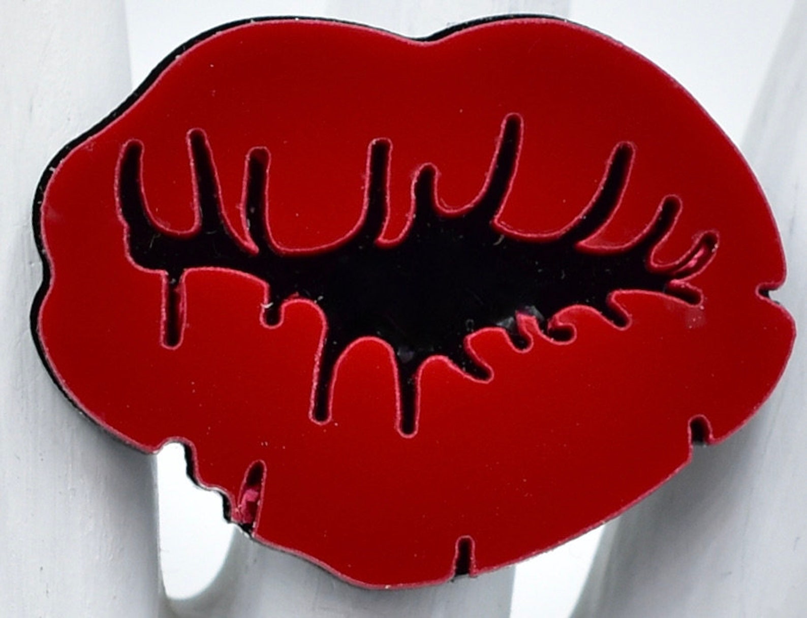 Red Lips Ring Girly Jewelry Adjustable Ring Gift for Her - Etsy