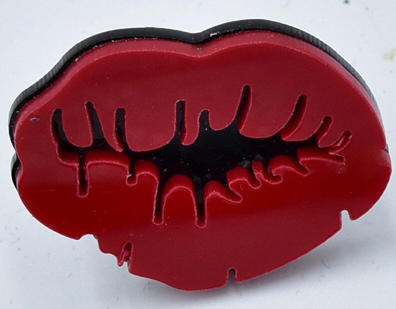 Red Lips Ring Girly Jewelry Adjustable Ring Gift for Her - Etsy