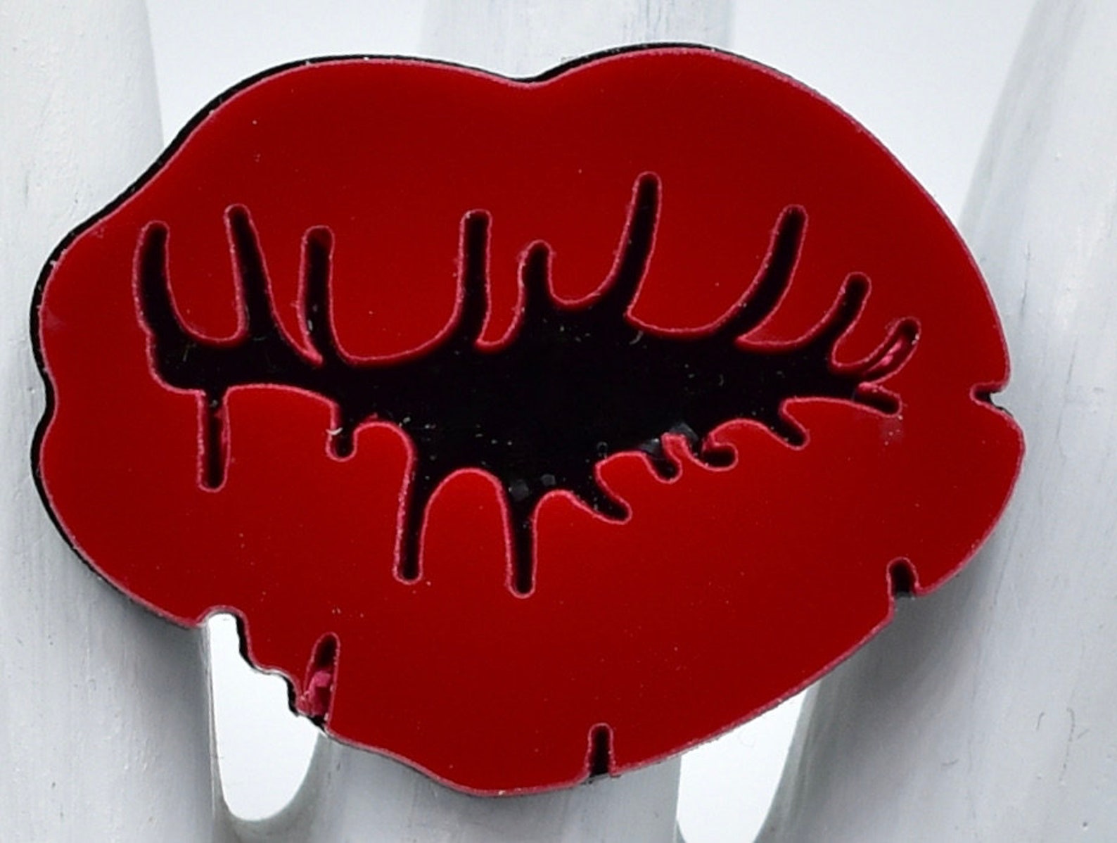 Red Lips Ring Girly Jewelry Adjustable Ring Gift for Her - Etsy