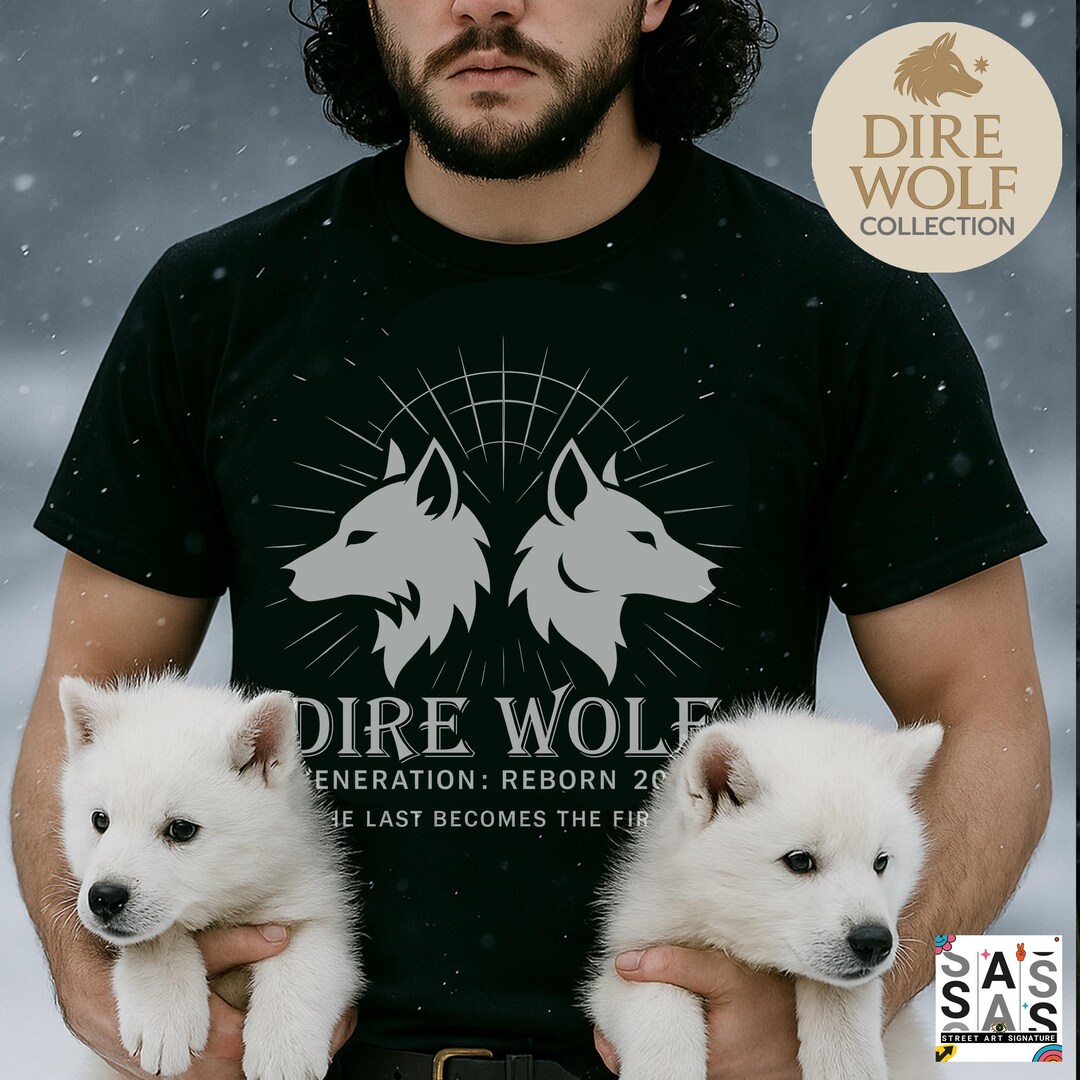 Dire Wolf Shirt | Remus & Romulus | Game of Thrones-inspired Tee ...