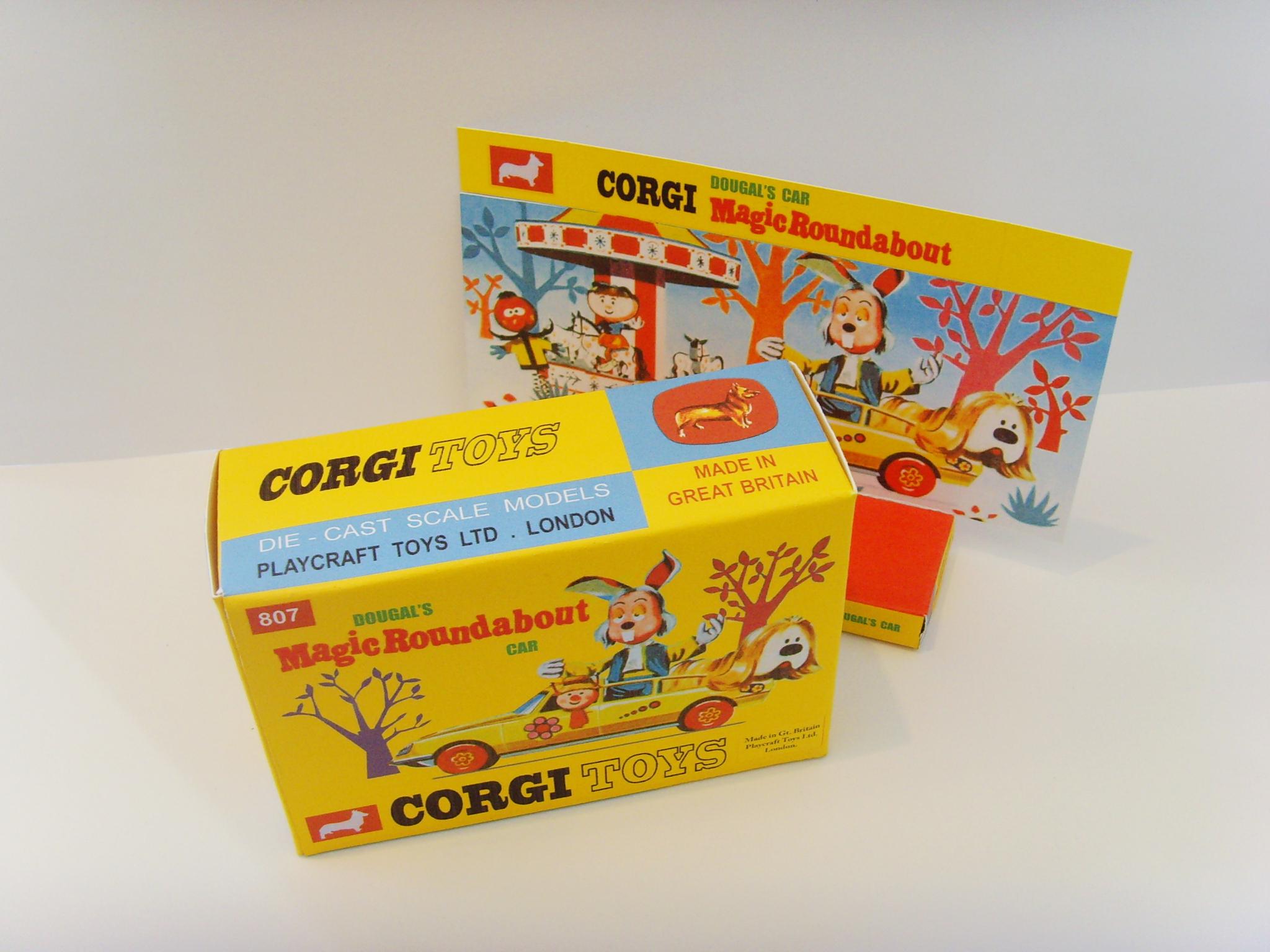 CORGI. 807 - MAGIC ROUNDABOUT- Dougal's Car - Custom Box and Tray Only ...