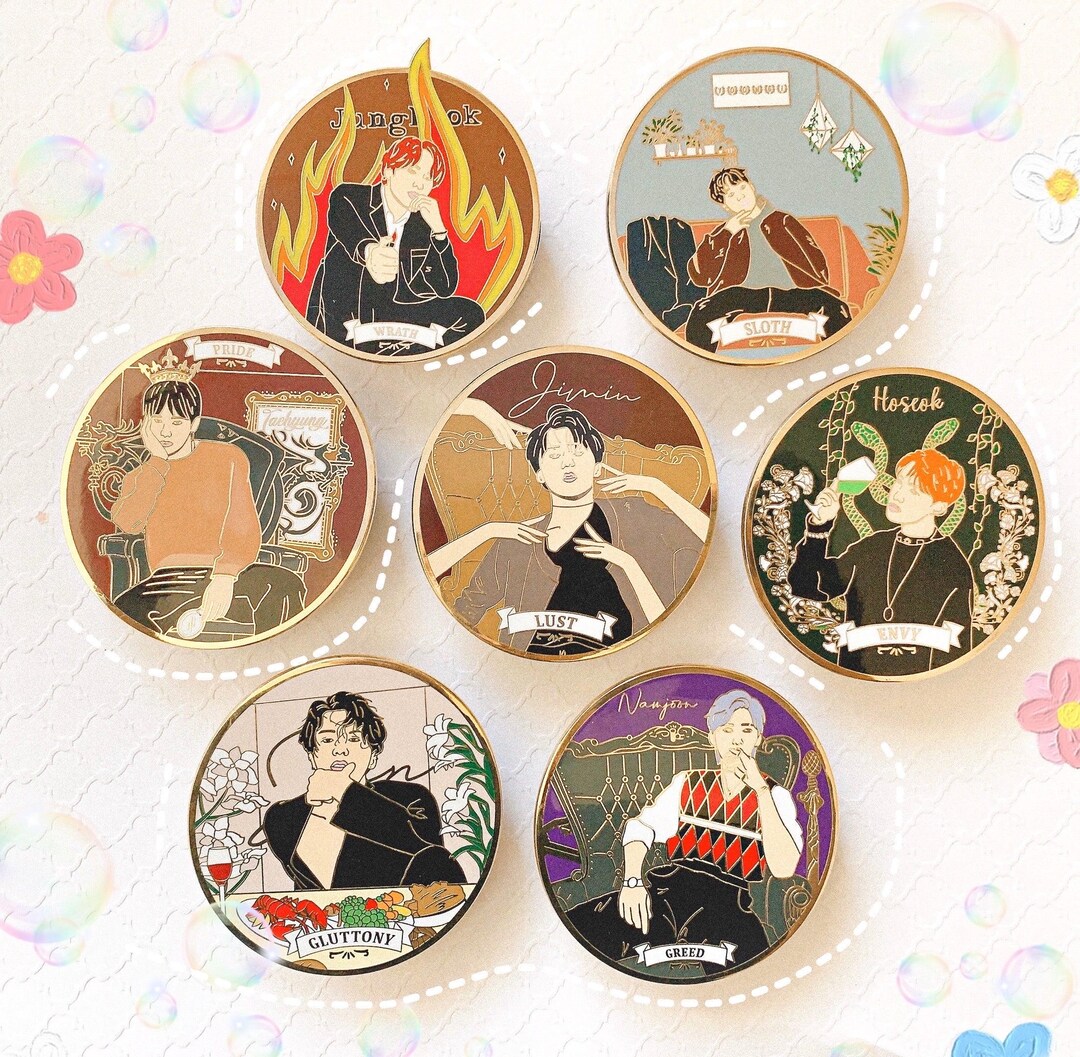 BTS Sinner Pins - Etsy