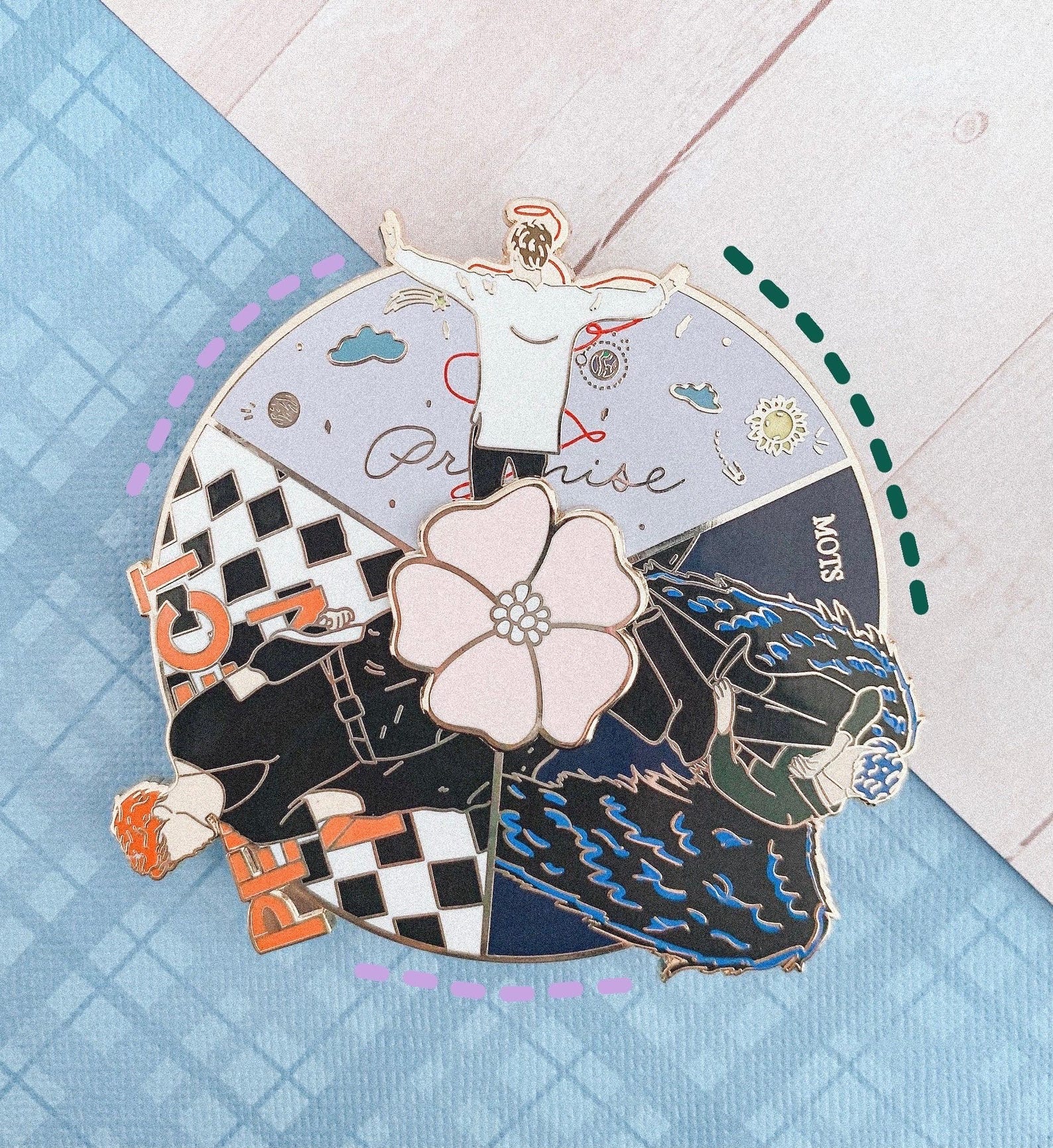 BTS Birthday Spinning Pins - Etsy