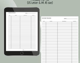 Printable Budget Planner | Monthly Expense Tracker | Finance Organizer ...