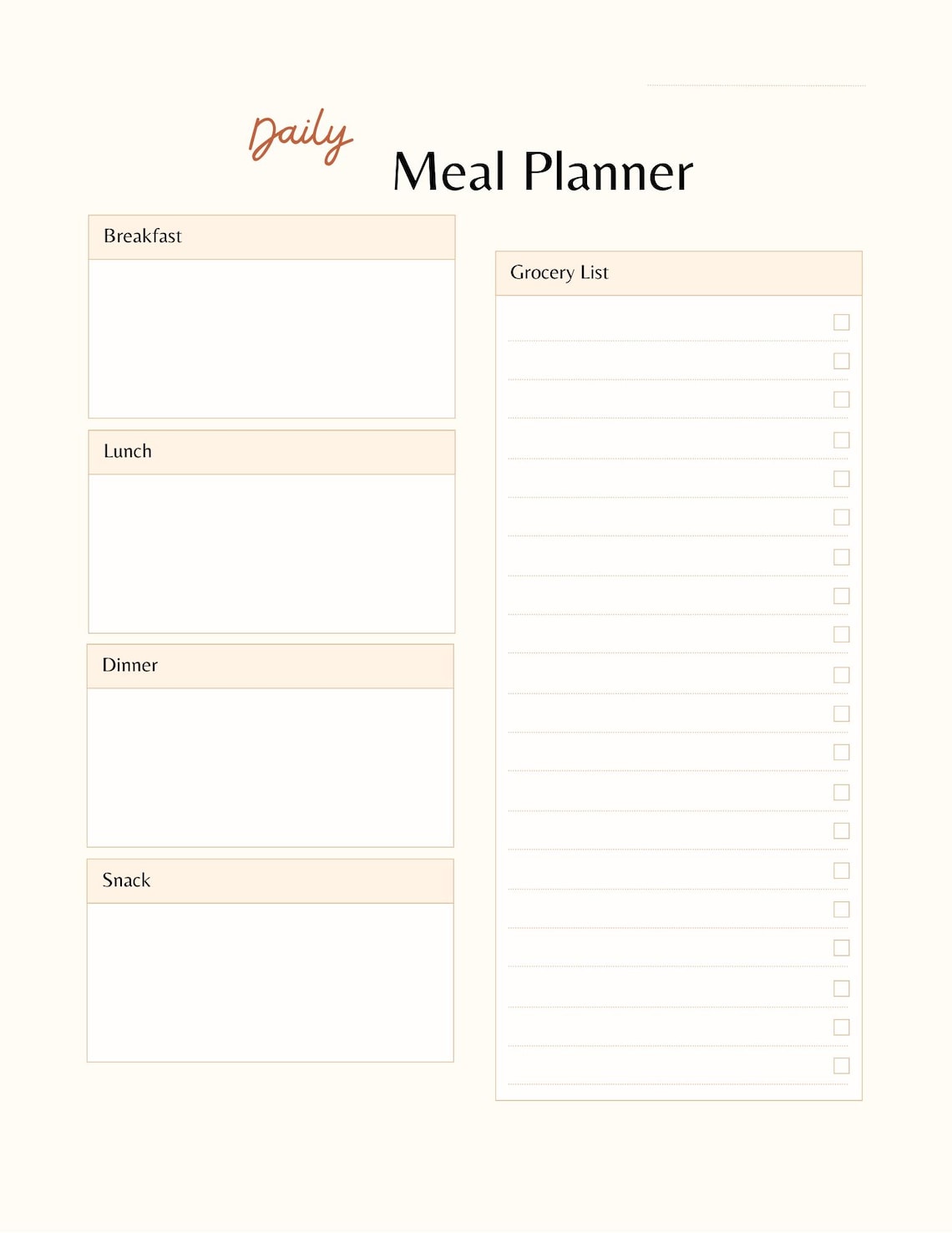 Weekly Meal Planner and Shopping List Printable,meal Prep and Grocery ...