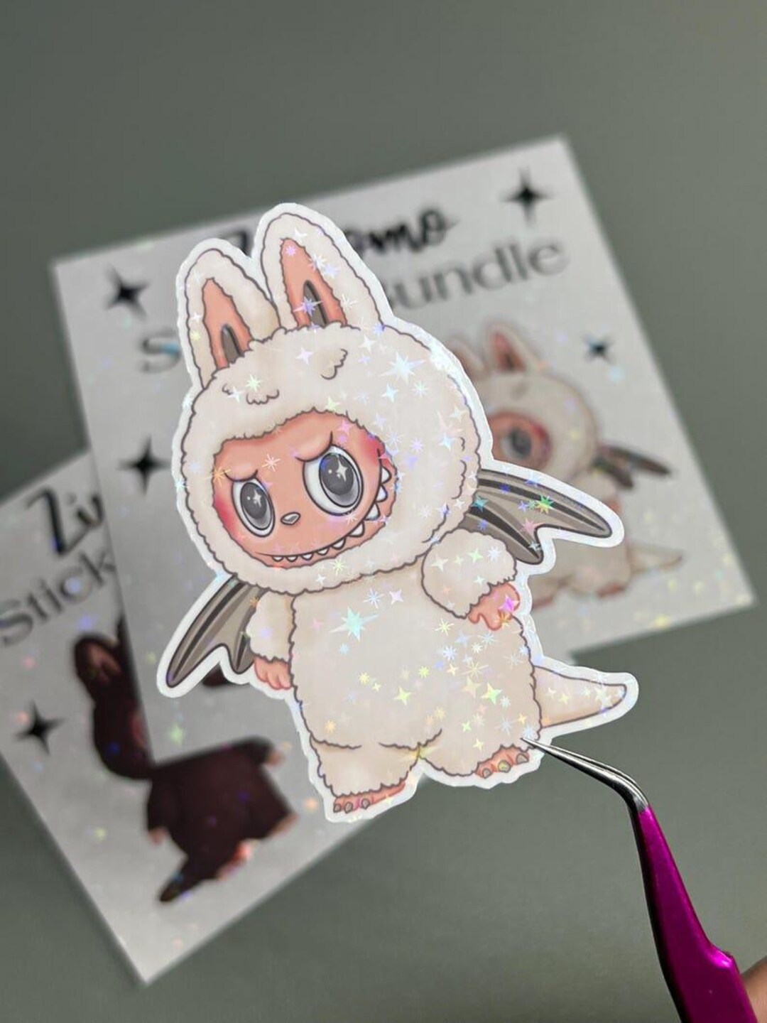 Zimomo Sticker, Zimomo Labubu Stickers, the Monsters Labubu Sticker for ...