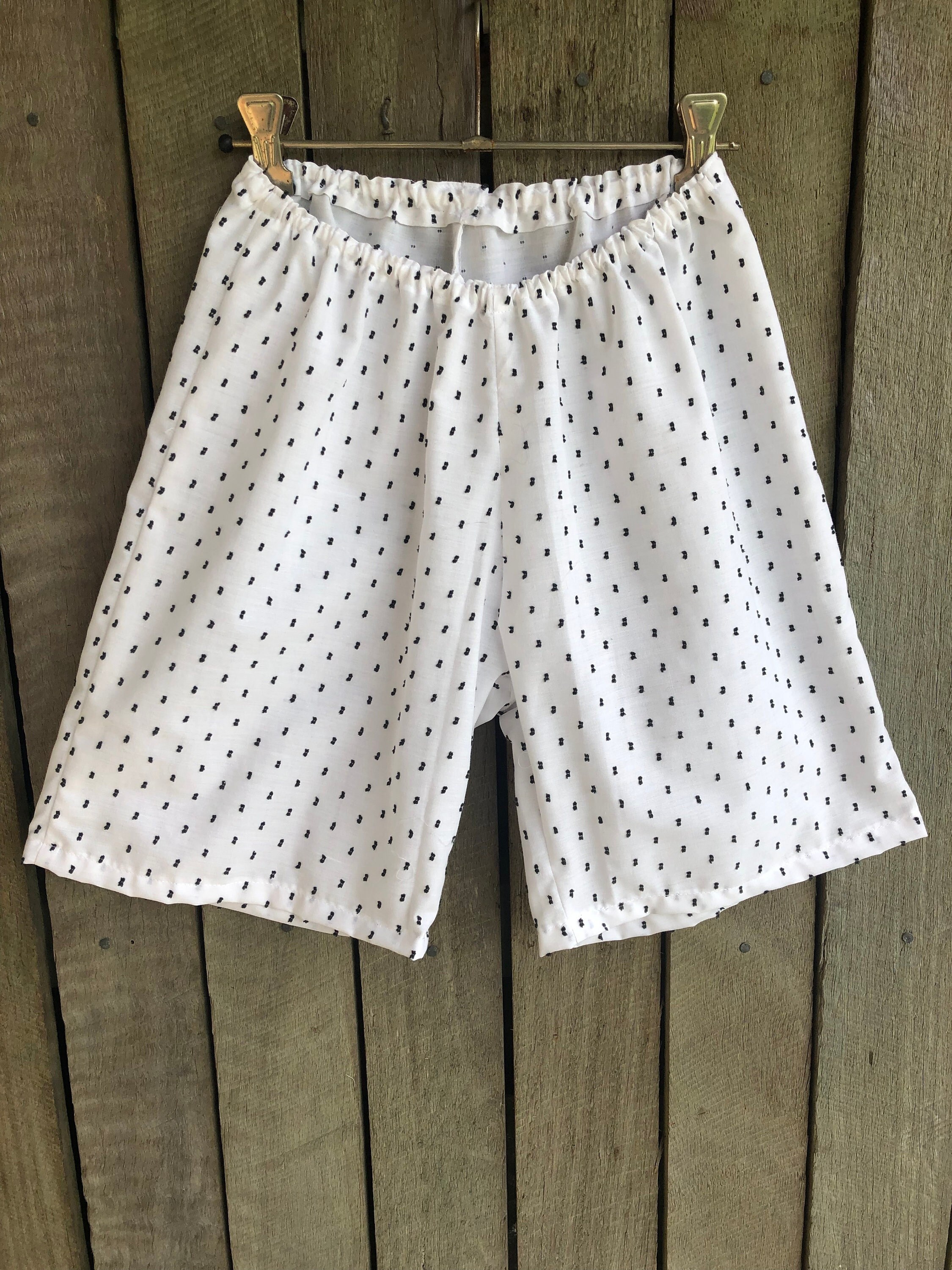 White With Black Spots Shorts Alternative Short Pants - Etsy
