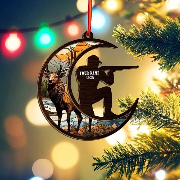Hunting Christmas Ornaments - Etsy