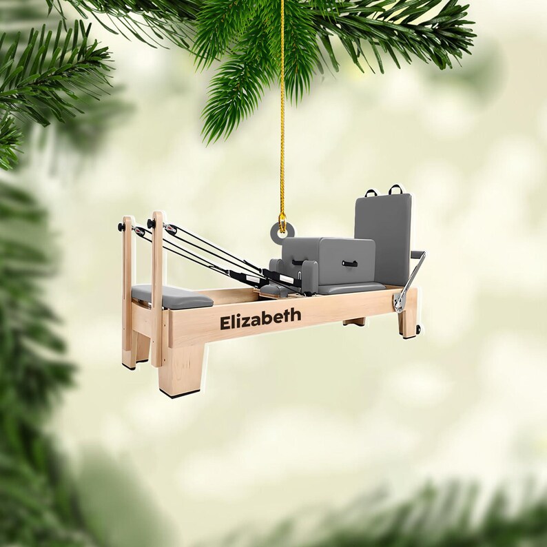 Personalized Pilates Reformer Ornament, Pilates Studio Decor - Etsy
