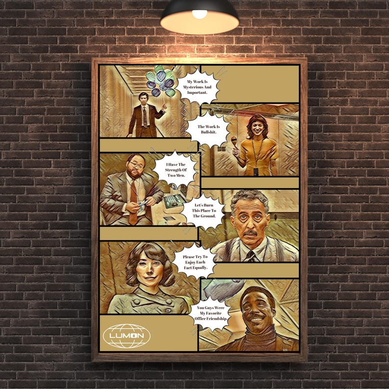 Inspired Severance Poster, One Piece Poster, Lumon Company Vintage ...