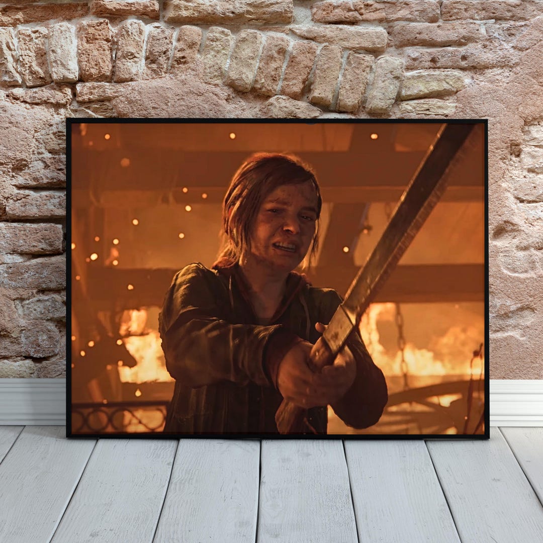 The Last of Us Poster, Tv Series Digital Print, TLOU Ellie Kills David ...