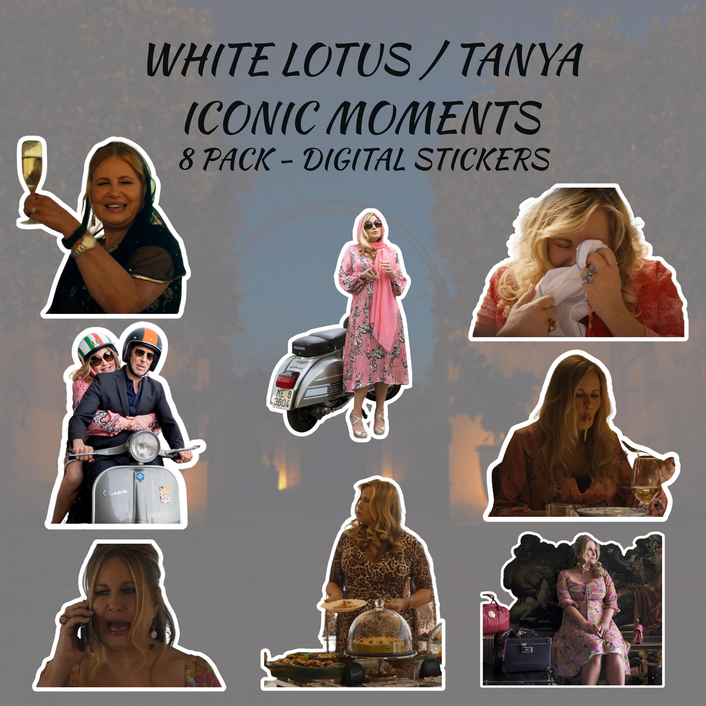 Inspired Digital White Lotus Tanya Iconic Moments Sticker Pack, Tanya ...